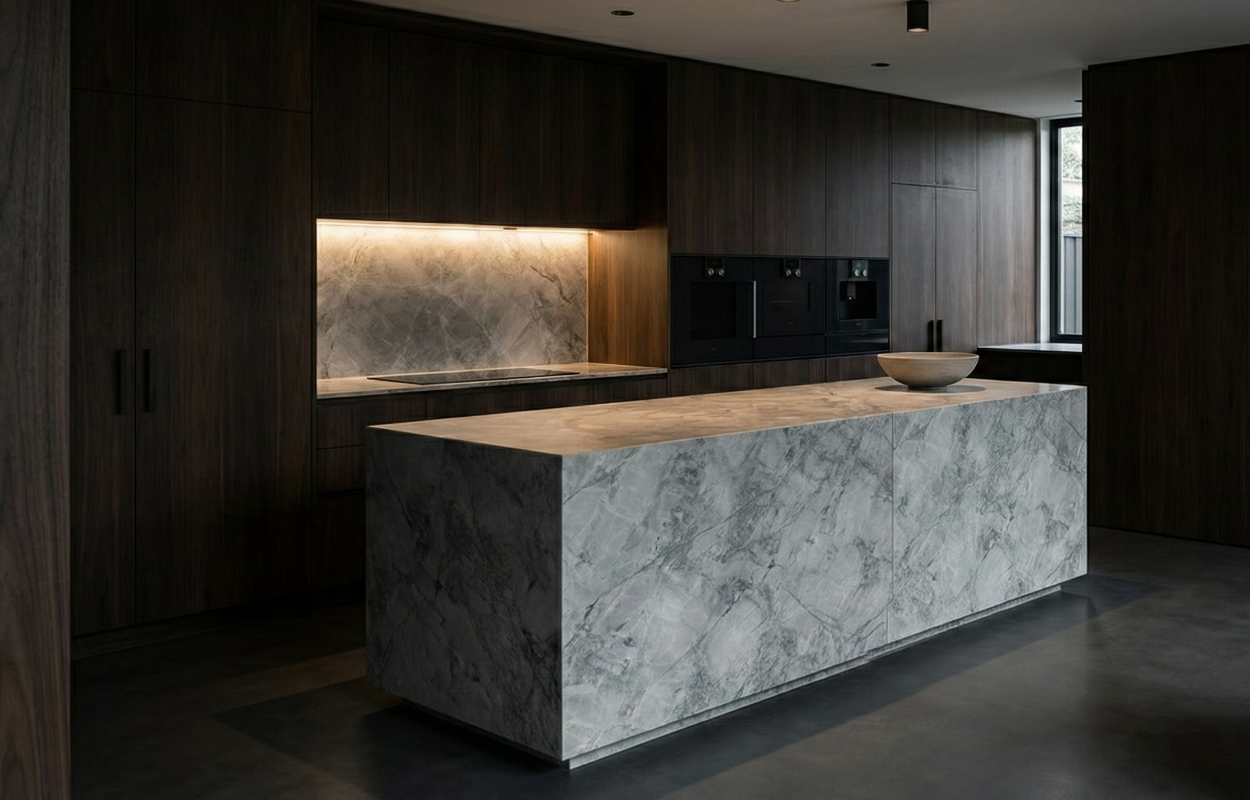 Taj Mahal Stone Benchtop | Warm Natural Sintered Stone Look – Asetica ...